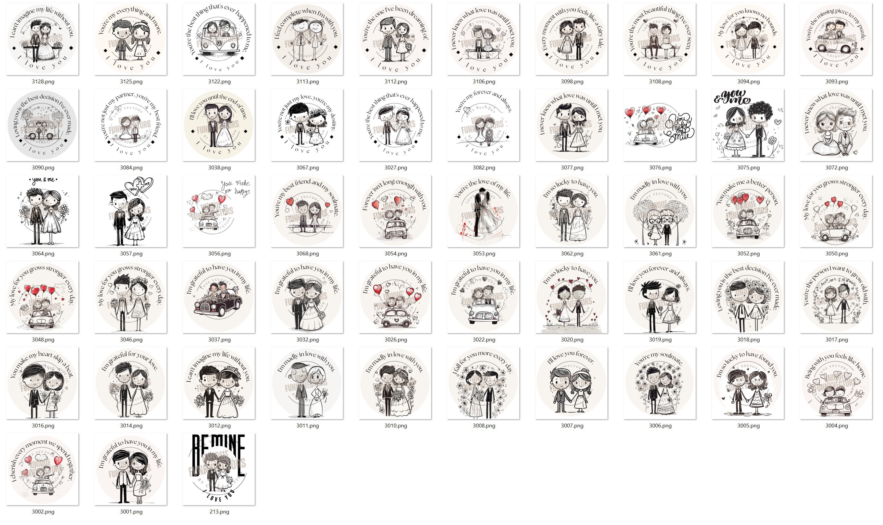 Printable Stick Figure Doodle Wedding Clipart Valentine Png Svg Couple ...