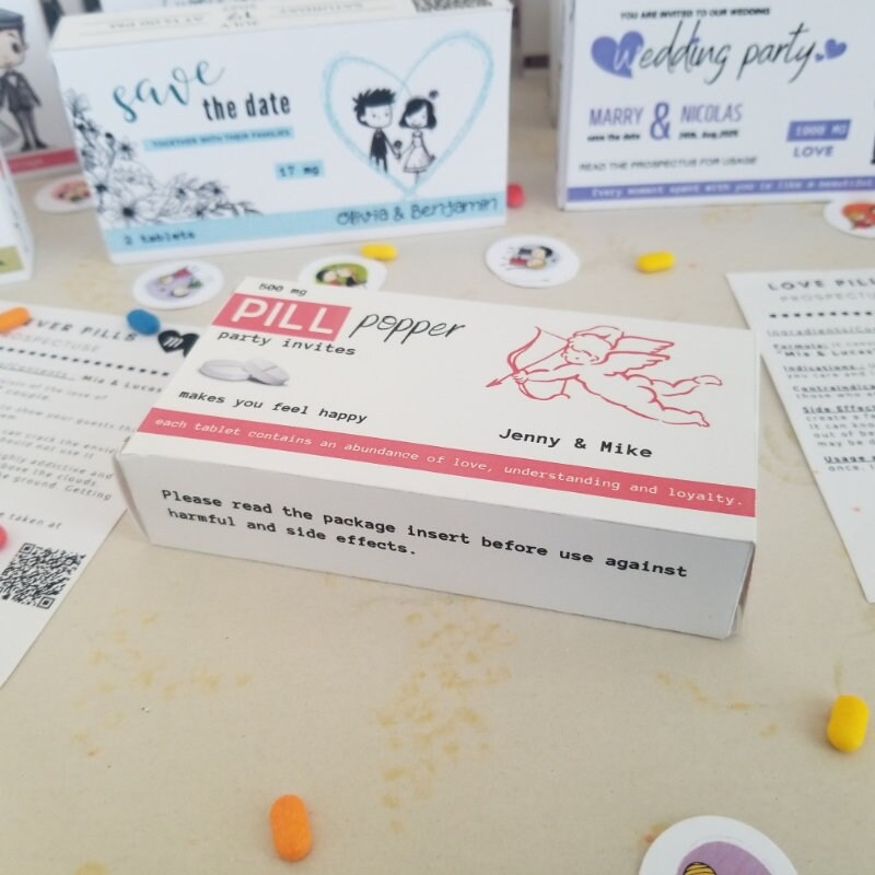 Pill Popper Editable Pill Box Invitation Template, Pill Box Wedding ...