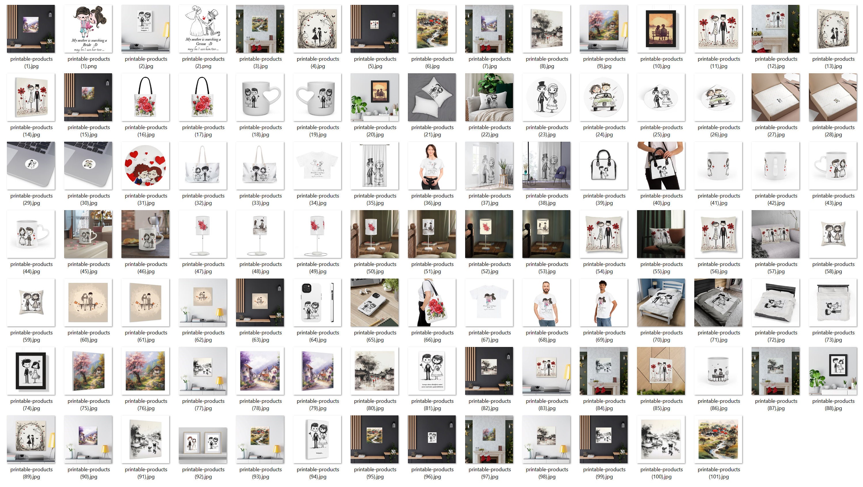 Printable Stick Figure Doodle Wedding Clipart Valentine Png Svg Couple ...