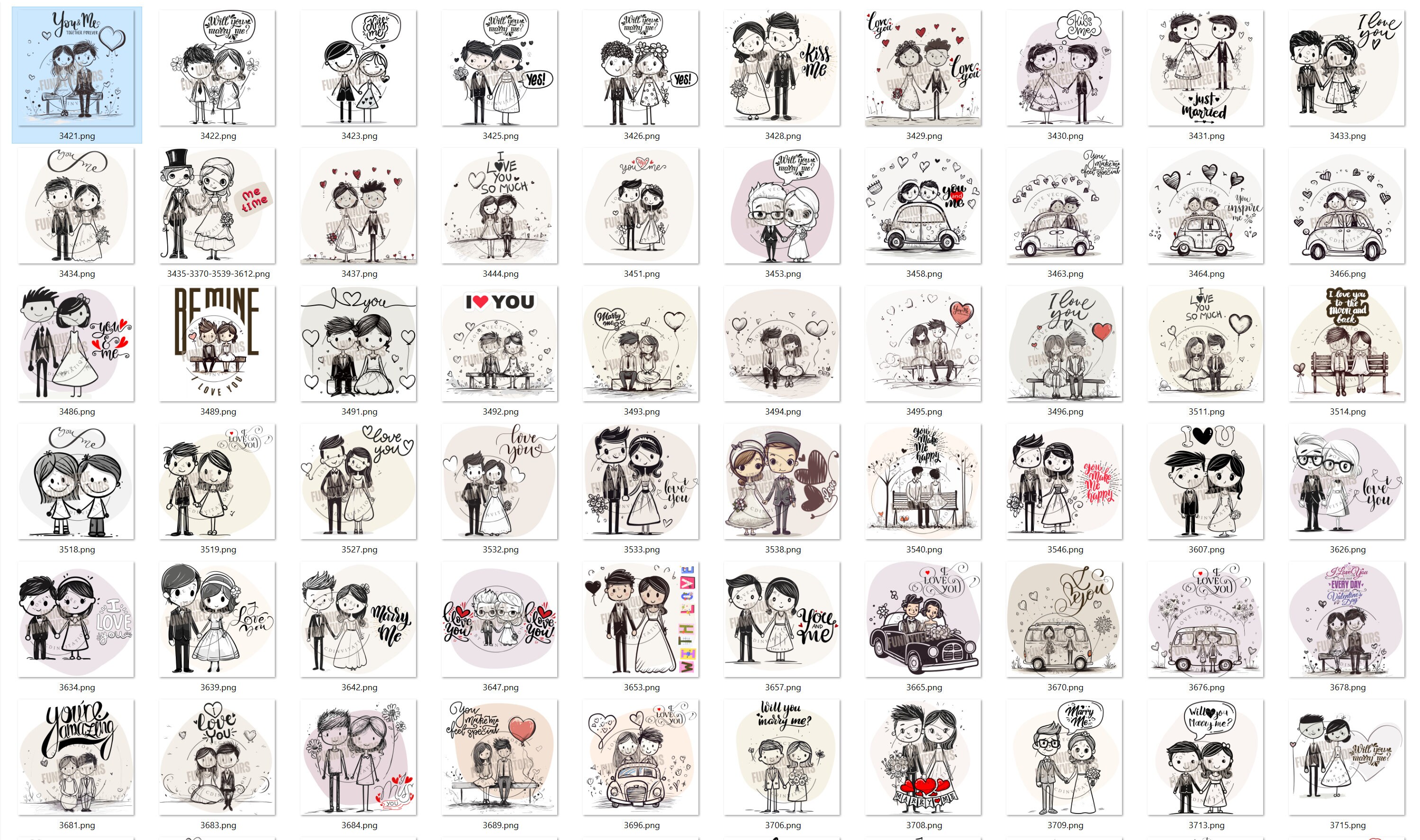 Svg Illustration Wedding Couples Watercolor Couple Cute Couple Graphics ...