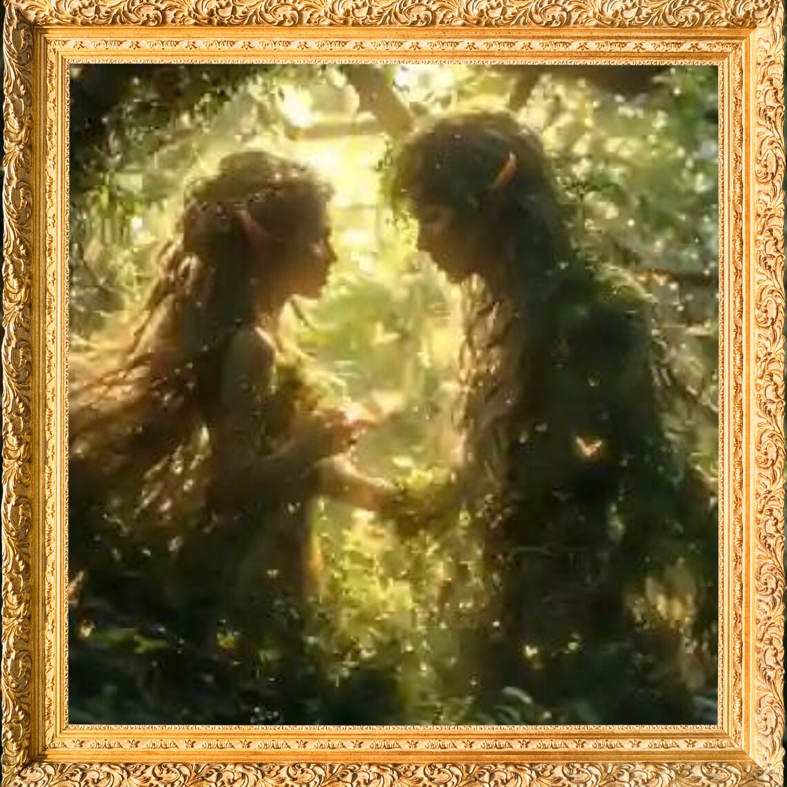 Enchanted Affection: Elves in Love, a Tale Woven in Forest Light - Etsy ...