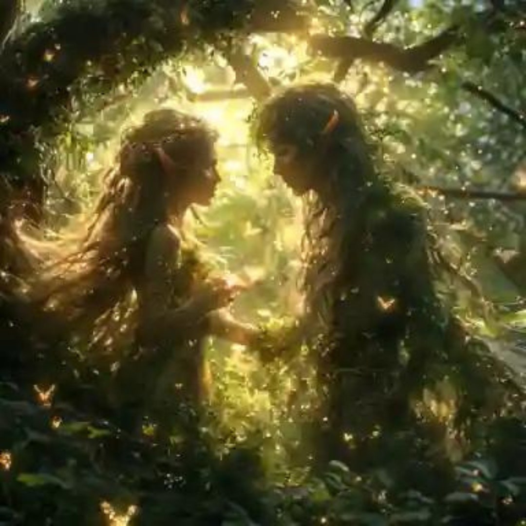 Enchanted Affection: Elves in Love, a Tale Woven in Forest Light - Etsy ...