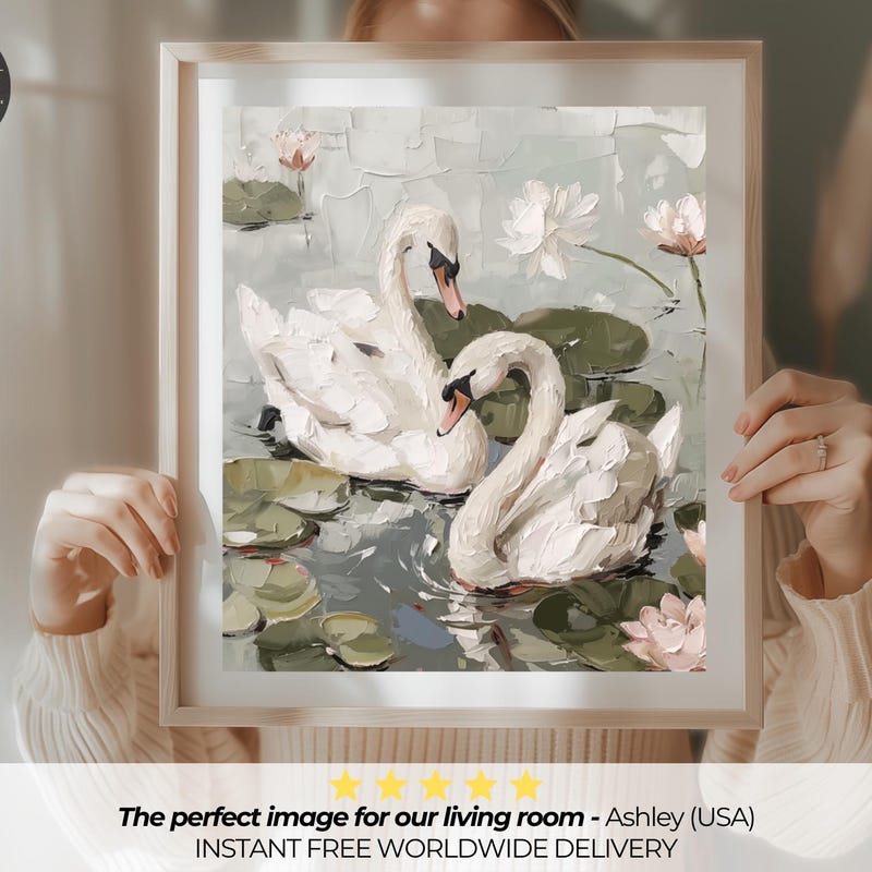 Swan Print - Etsy