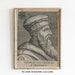 Skanderbeg, Albanian Wall Art, Antique Portrait Sketch of Gjergj ...