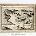 Vintage Historic Map Drawing of the Port of Vlora, Valona Albania ...