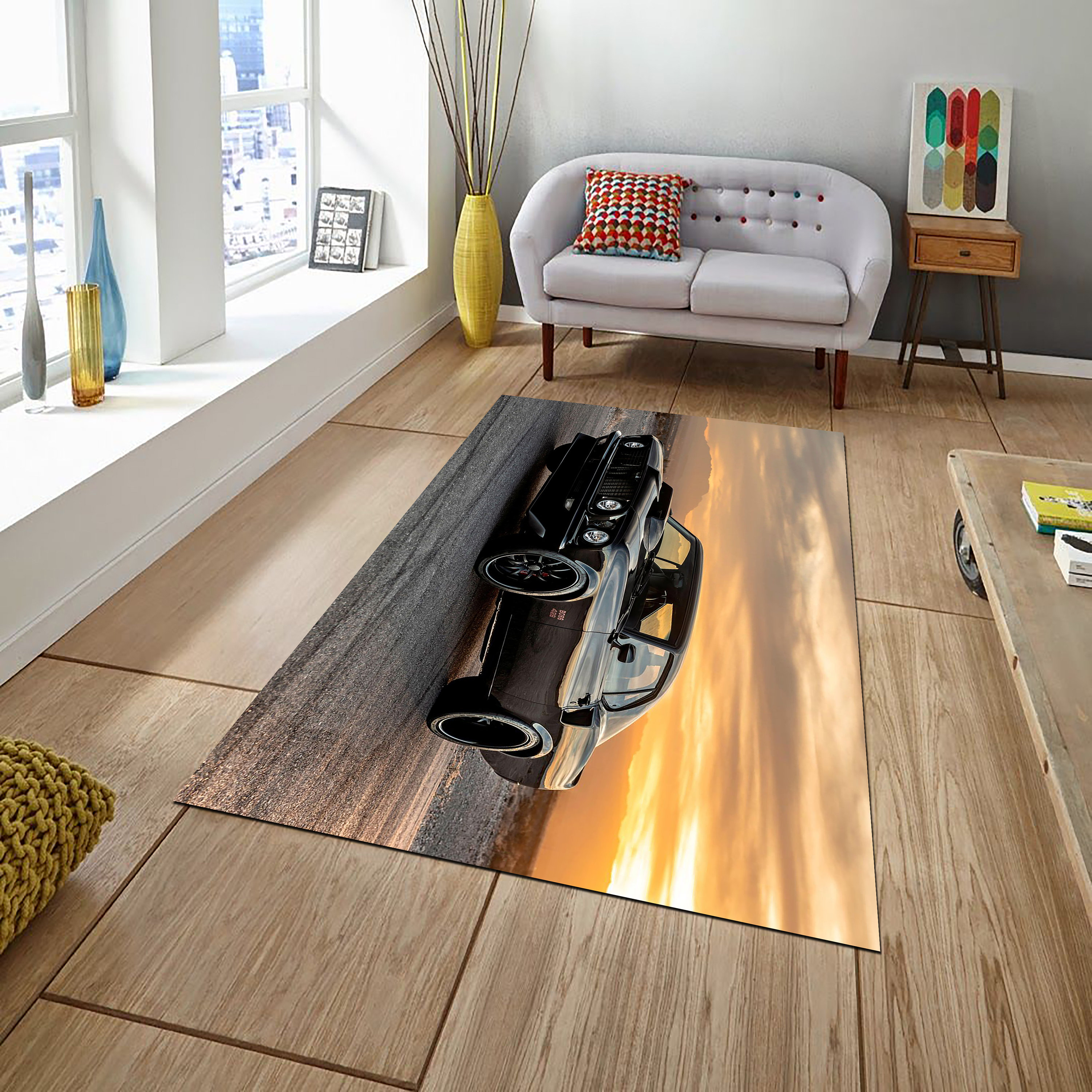 FORD MUSTANG Pattern Carpet, Auto Rug, Car Rug, Msports Rug, Gift for ...