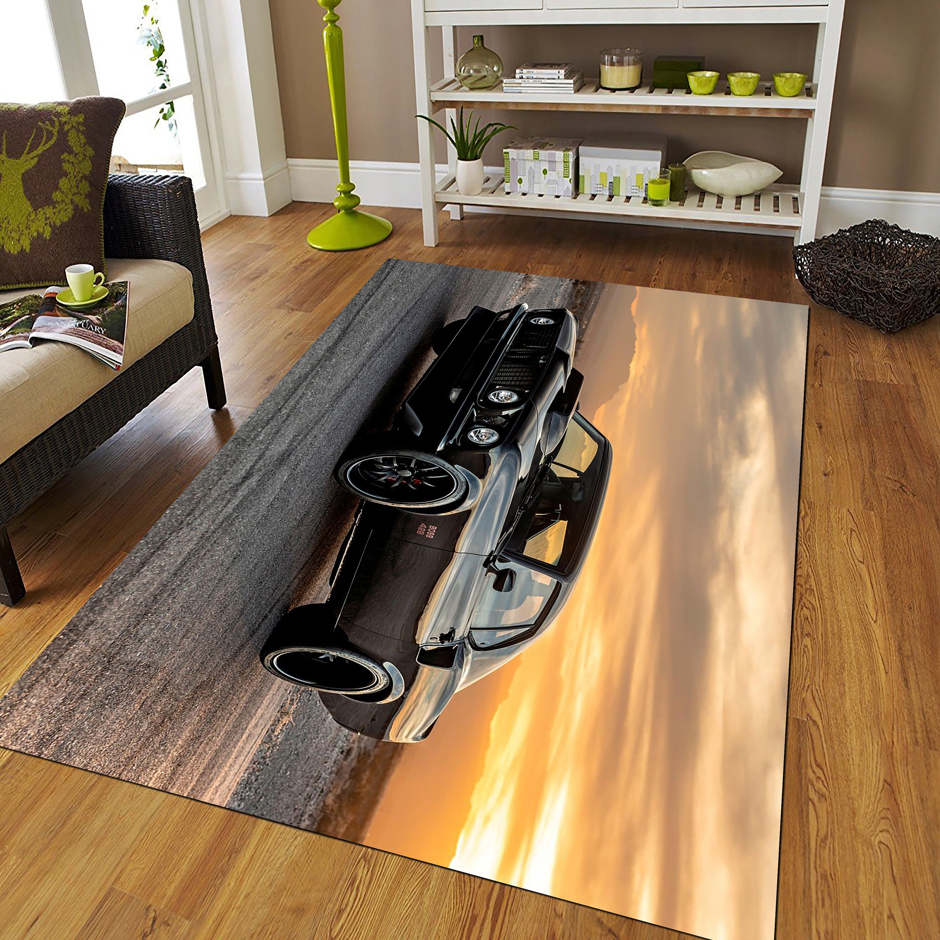 FORD MUSTANG Pattern Carpet, Auto Rug, Car Rug, Msports Rug, Gift for ...