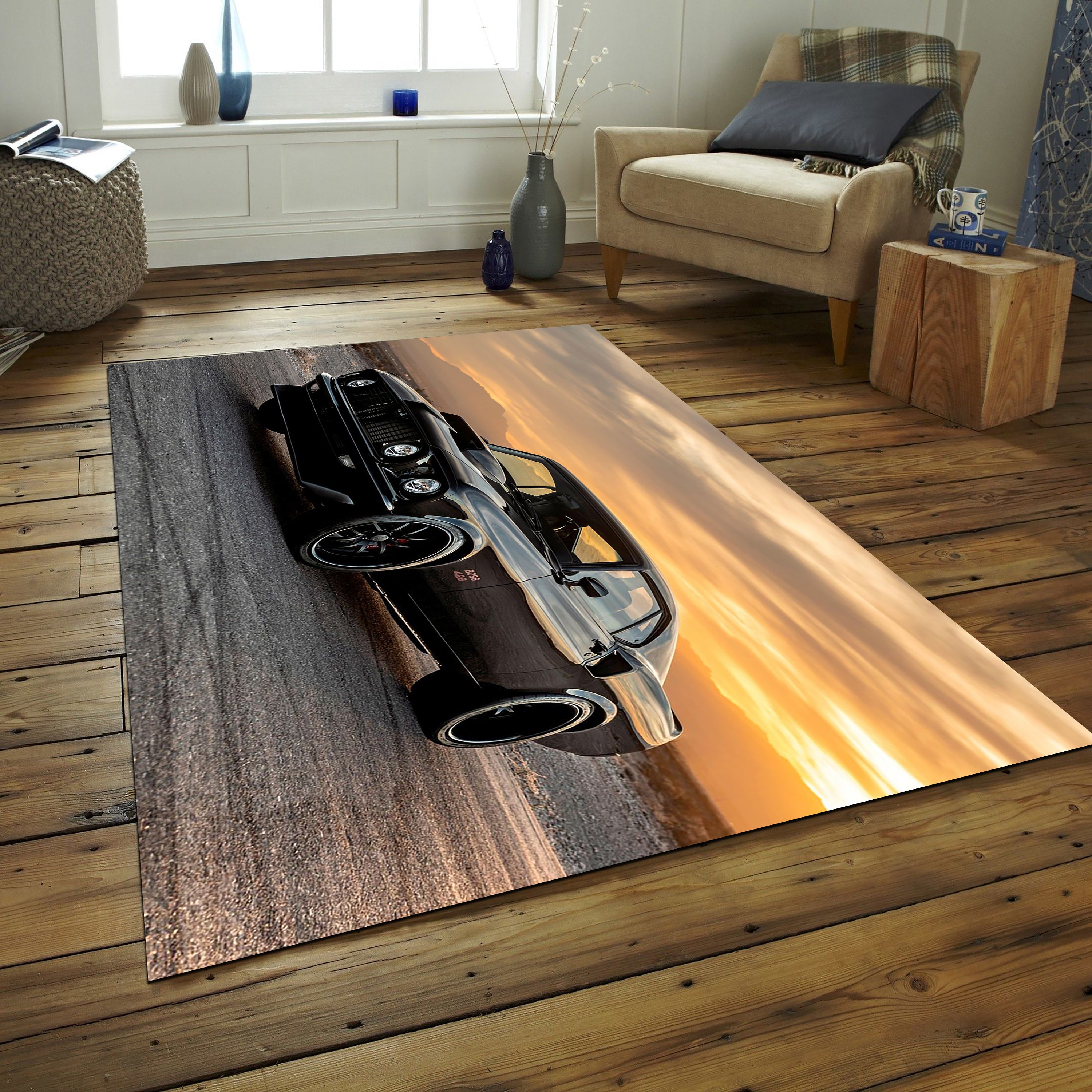 FORD MUSTANG Pattern Carpet, Auto Rug, Car Rug, Msports Rug, Gift for ...