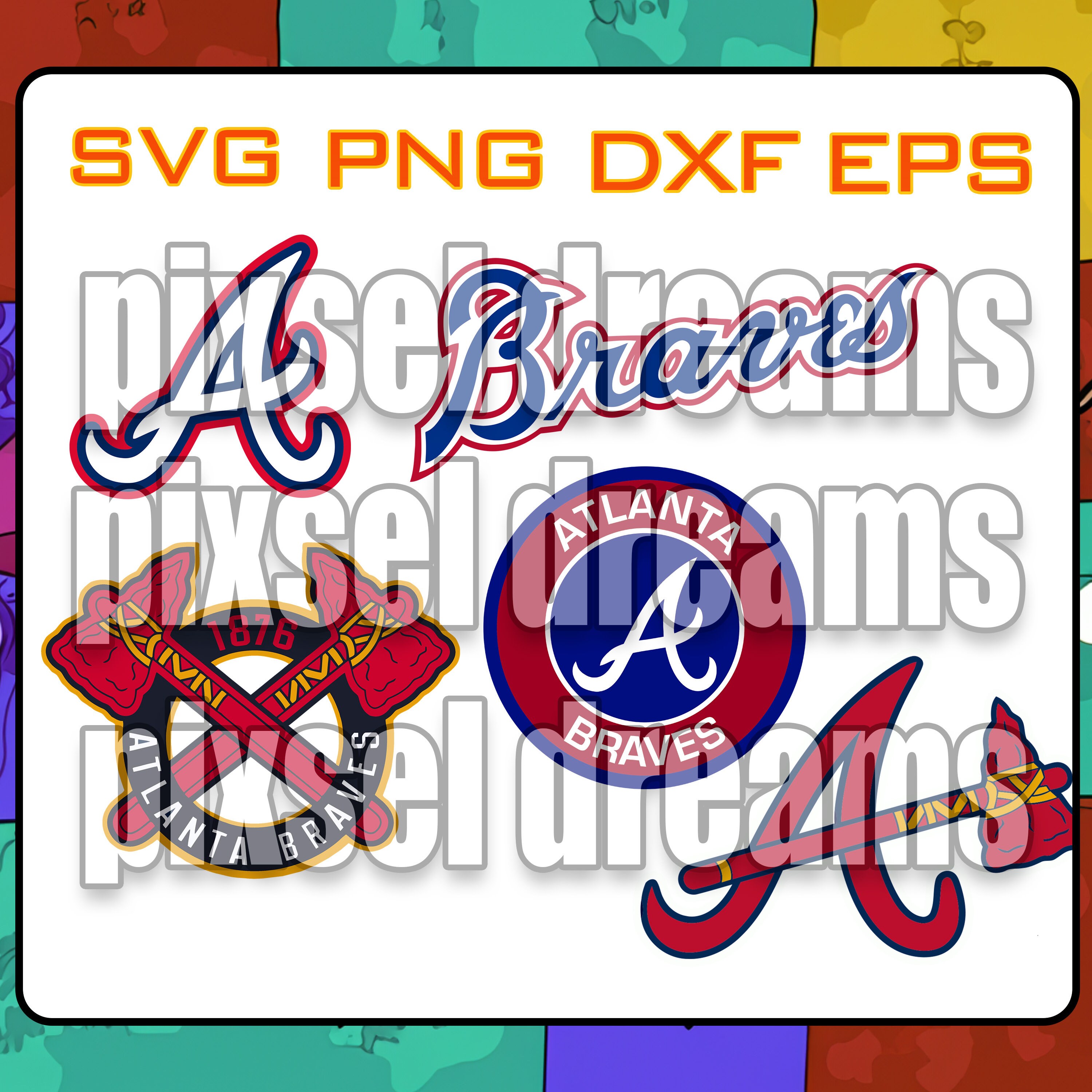 Atlanta Bravess SVG PNG, Svg Sports Files, Svg for Cricut, Clipart ...