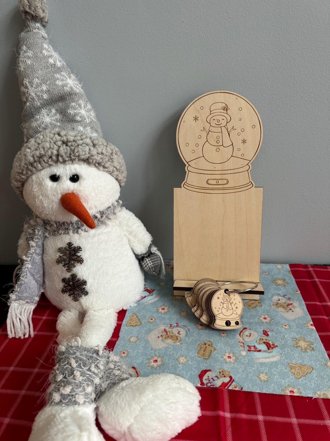 Snowman Snow Globe Display Stand - Etsy