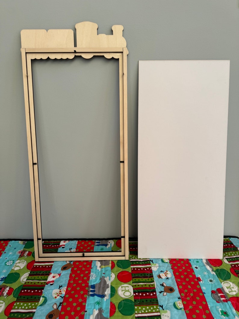 Holiday Train Backing Frame - Etsy