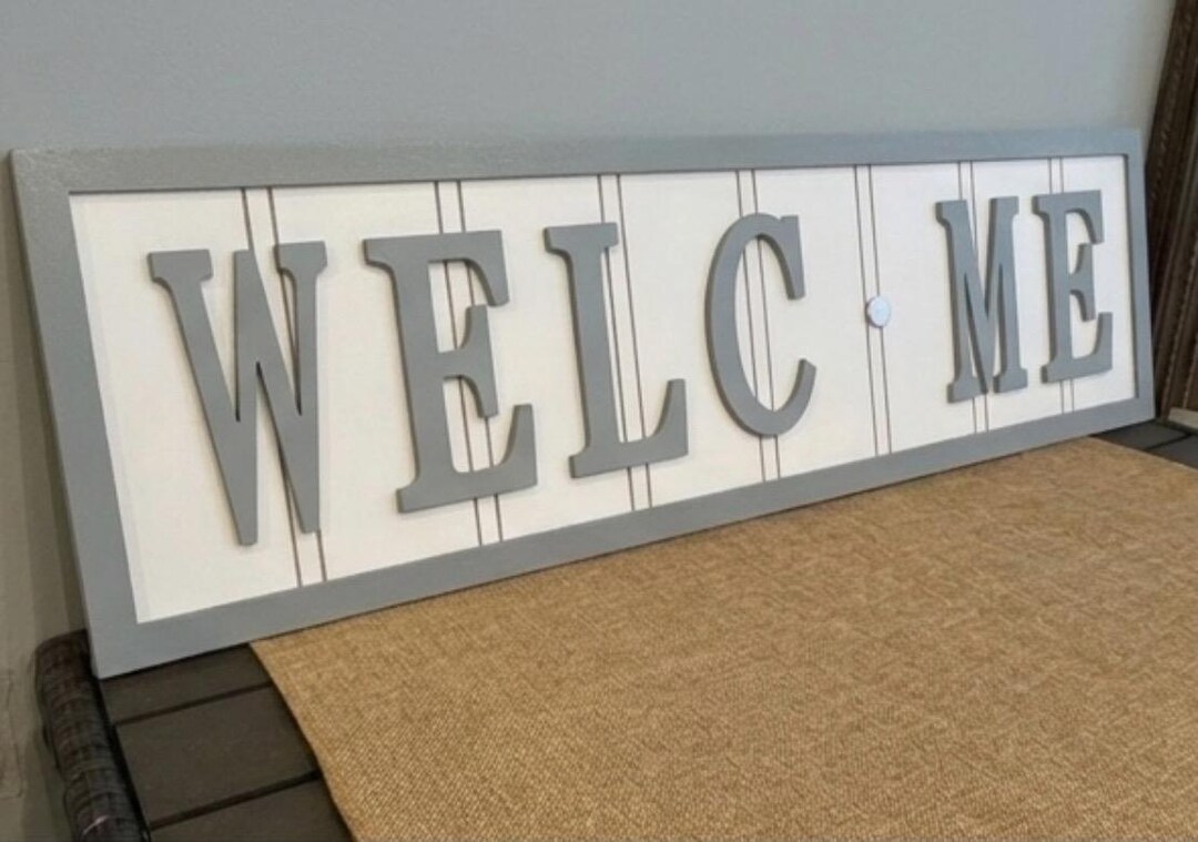 Welcome Shiplap Display Board - Etsy