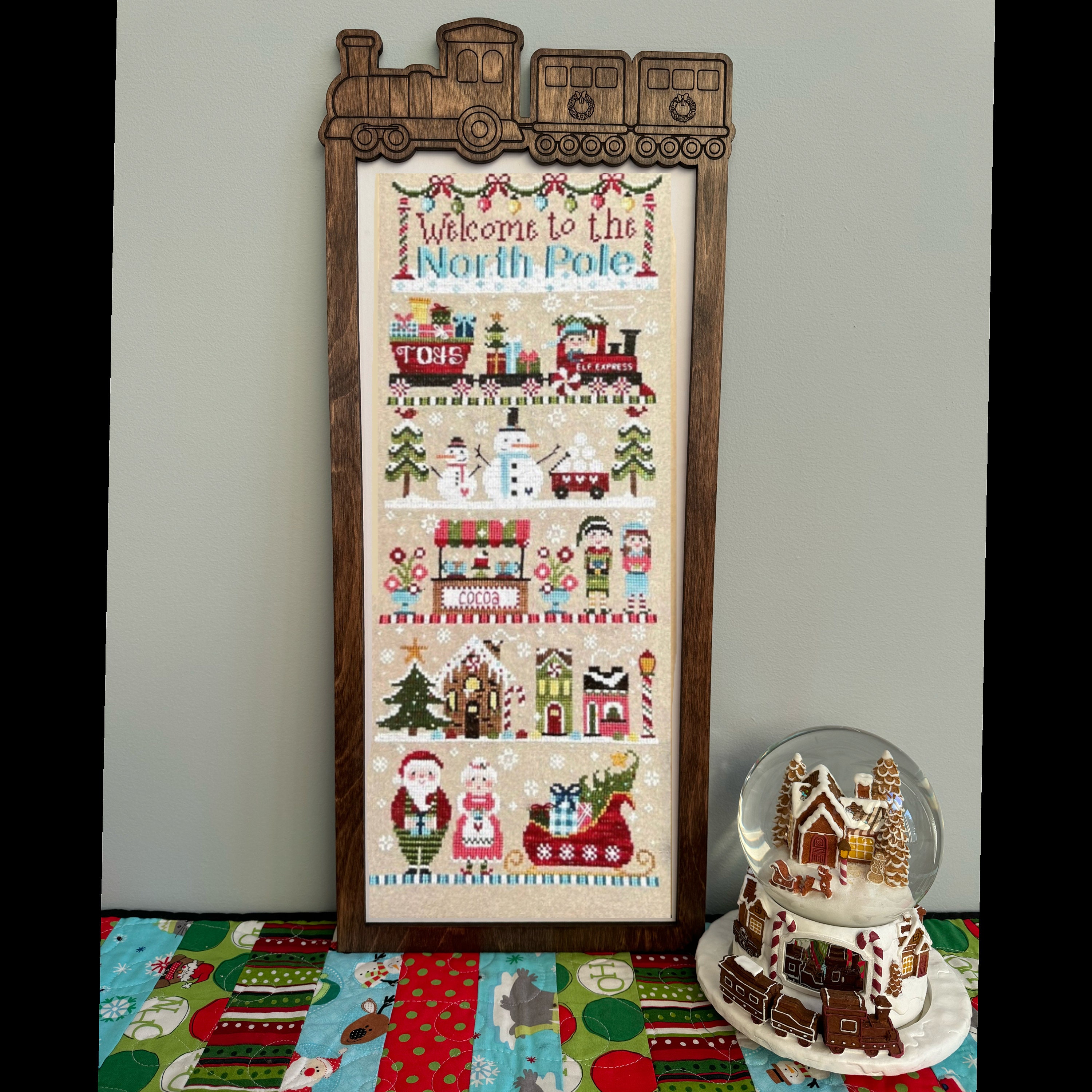 Holiday Train Backing Frame - Etsy