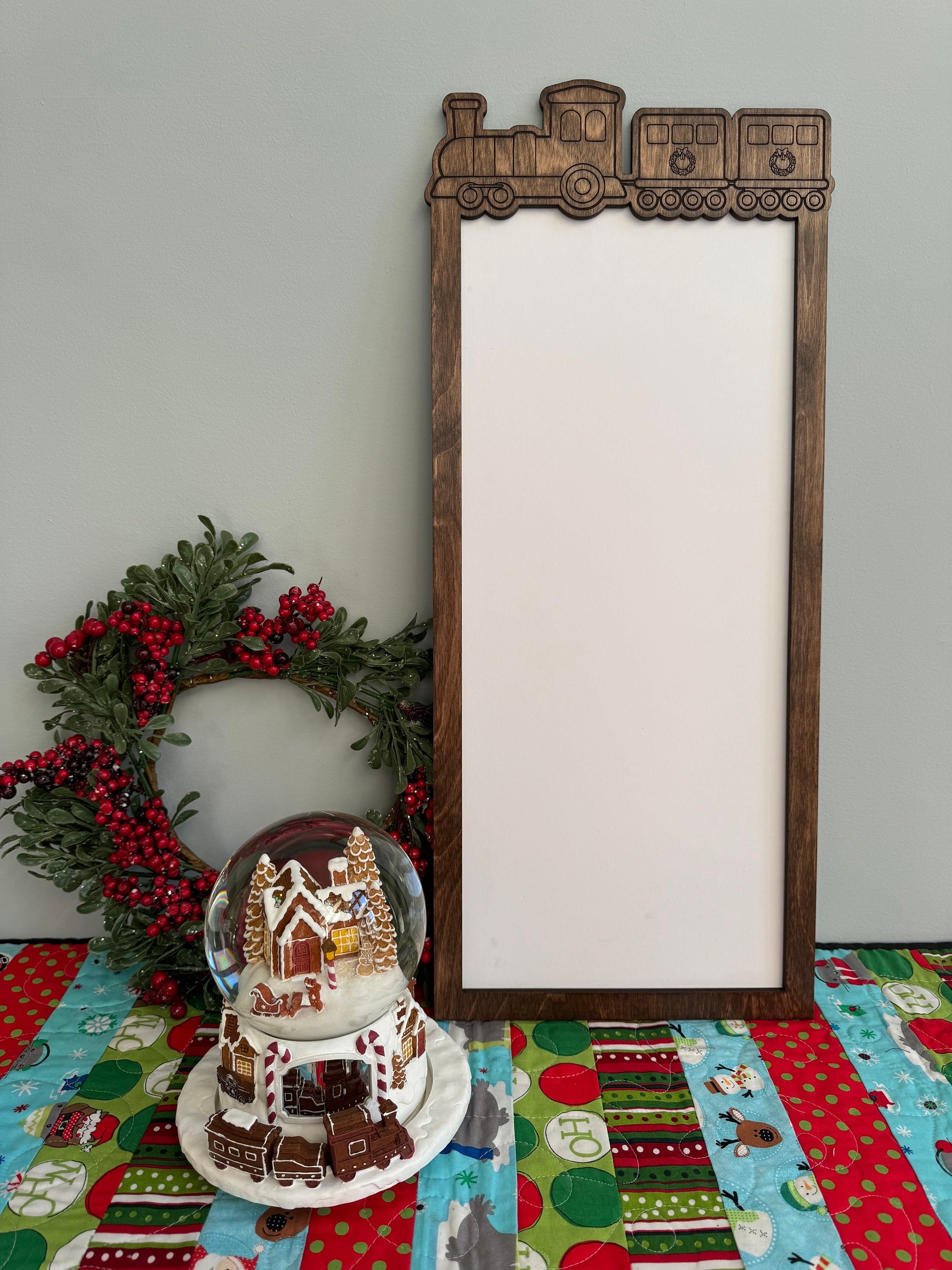 Holiday Train Backing Frame - Etsy