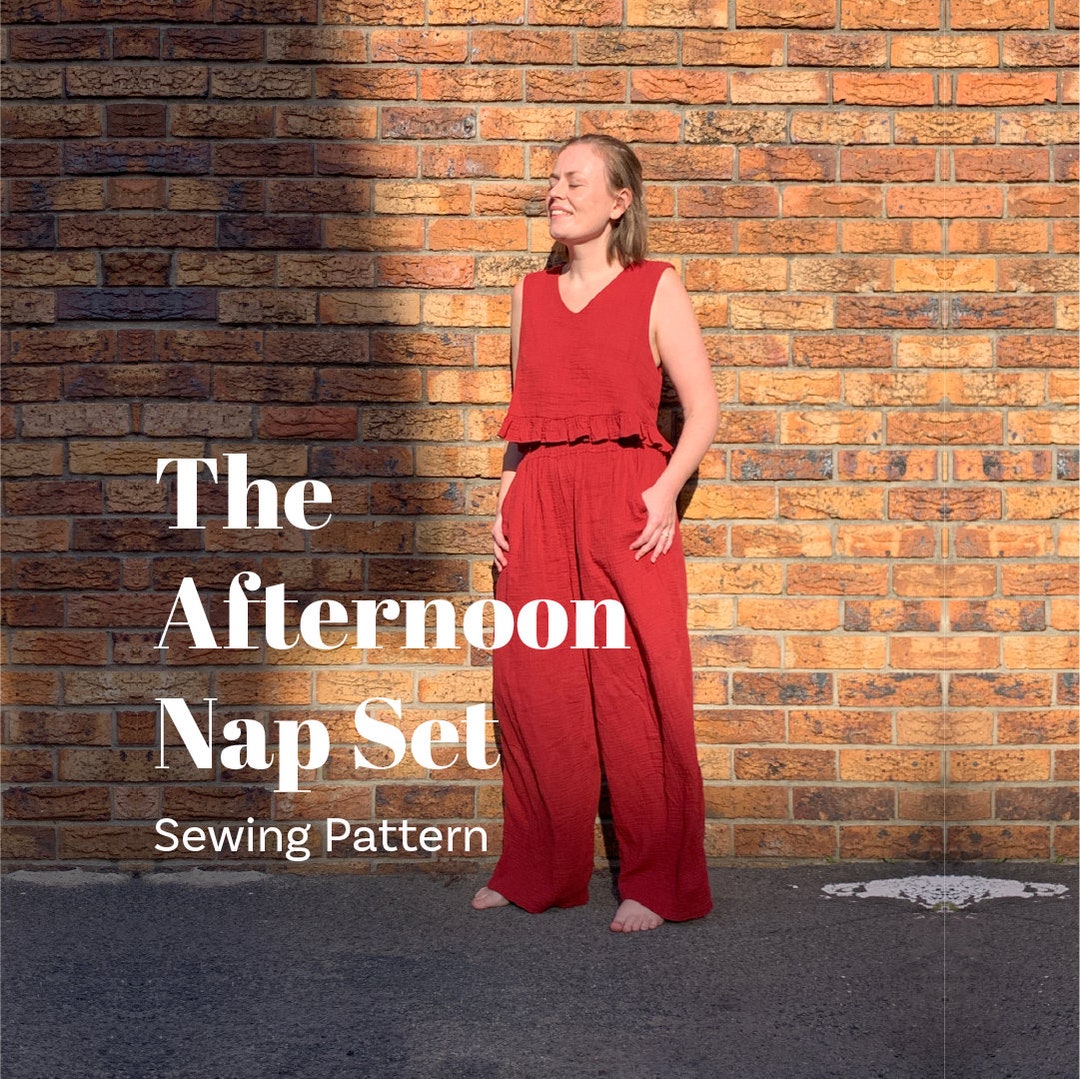 Coord Set PDF Sewing Pattern Matching Outfit With Top, Bottoms and ...