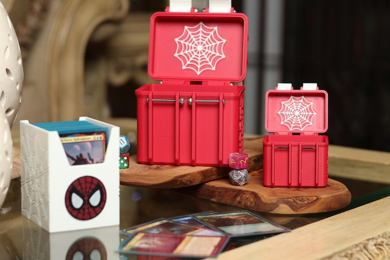 Spider Man MTG Commander Deck Box: 100+ Sleeved Card Capacity, 3D ...