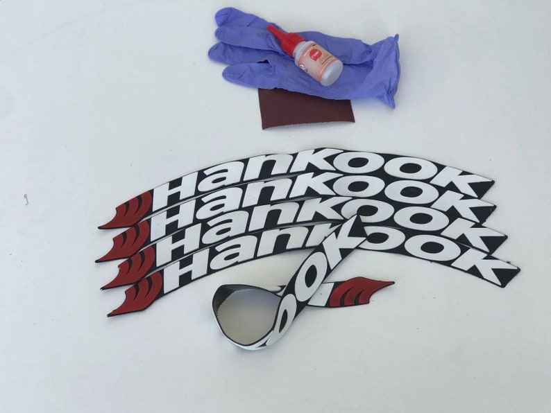 8x HANKOOK Tire Stickers Permanent 3D Letters Stickers - Etsy