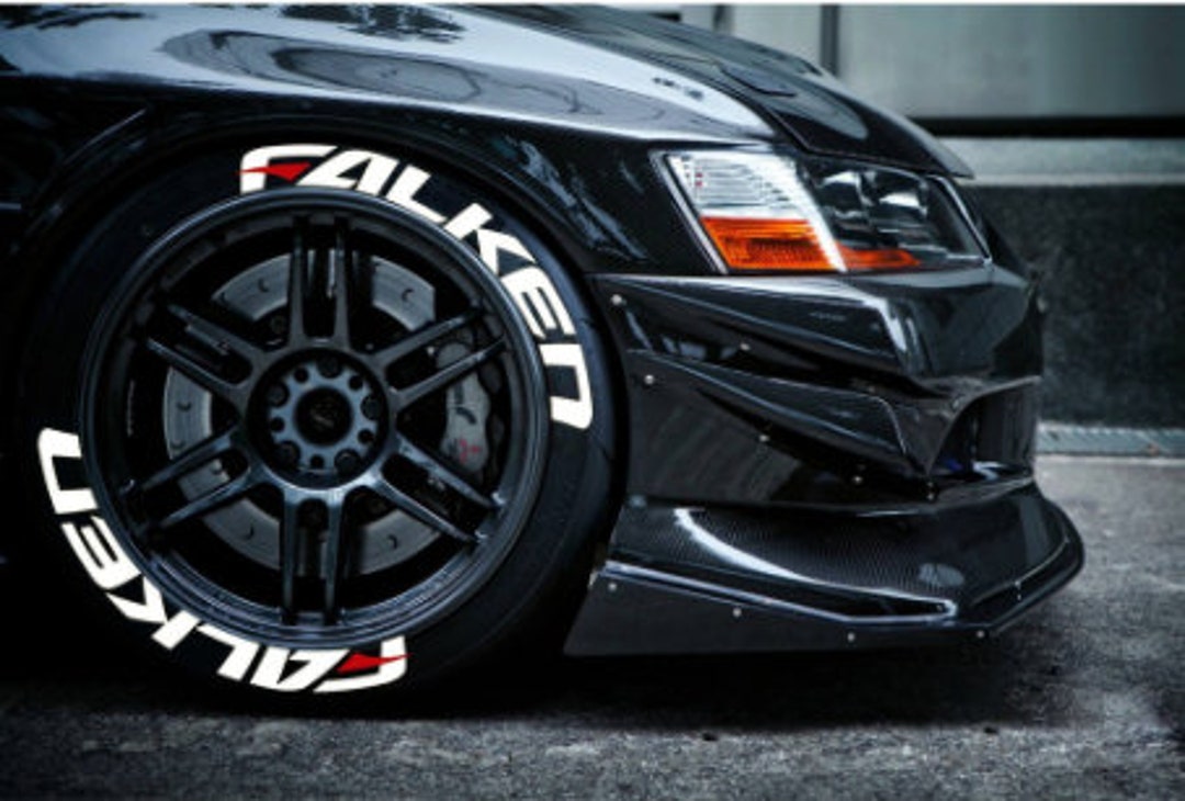 Tire Lettering Stickers Red Logo Falken Sticker 1 25" Inch 8 X ...