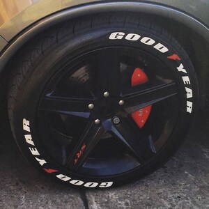 Tire Lettering Stickers Goodyear Sticker 1 25" Inch 8 X Permanent ...