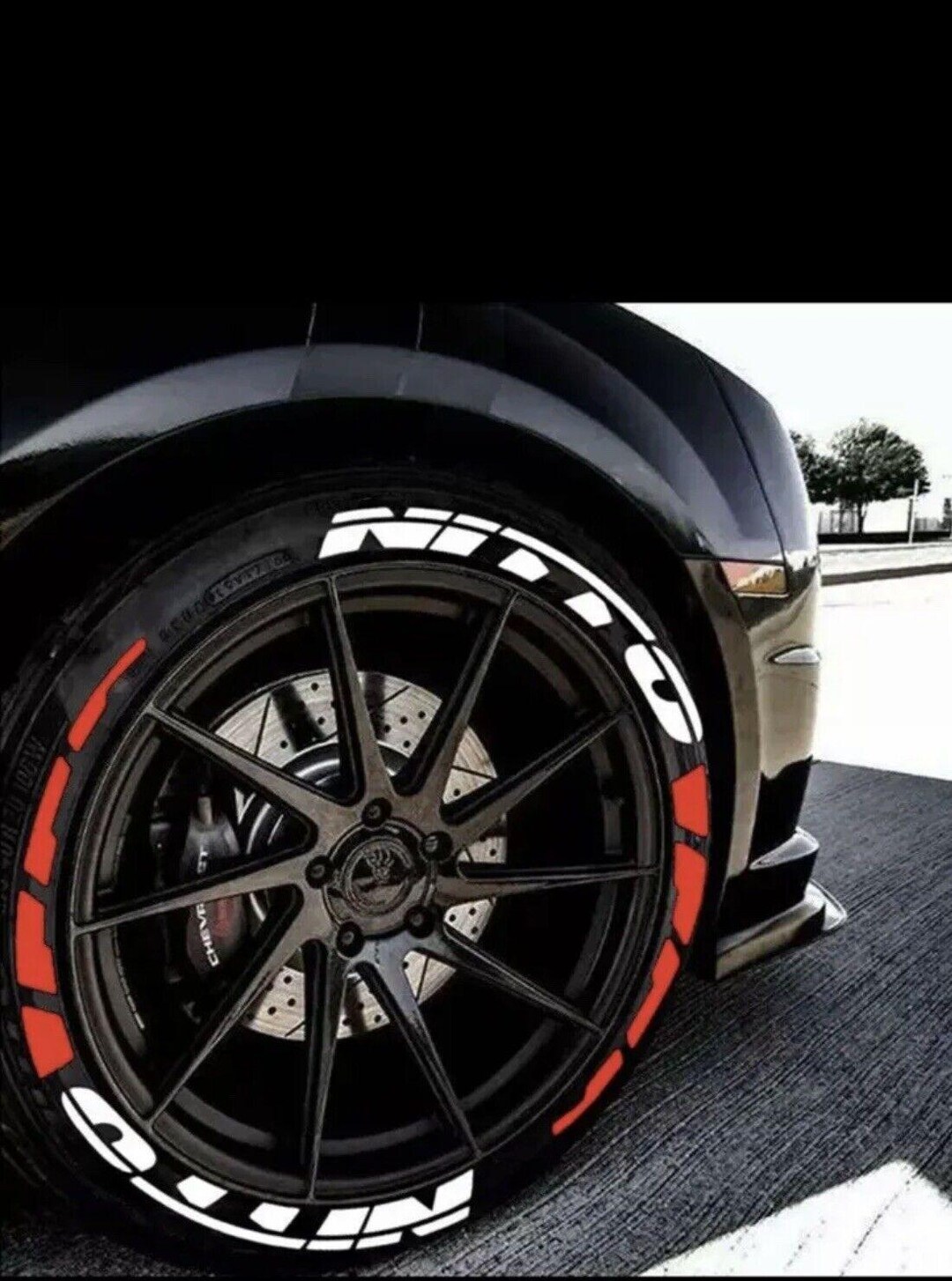Tire Sticker Stripe Nitto Rubber Permanent Tire Decal Label Wheel ...