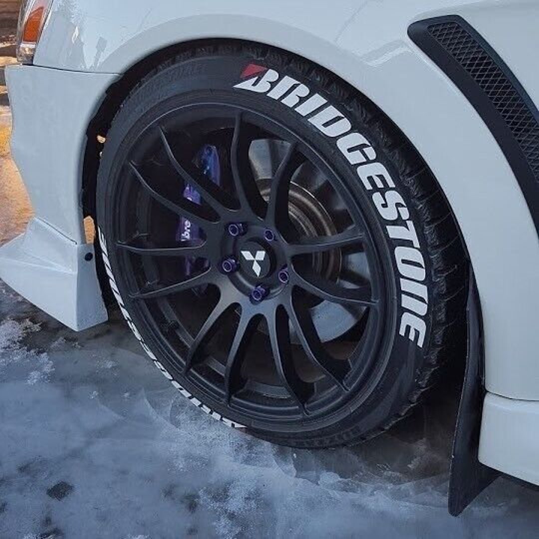 Tire Sticker Bridgestone Rubber Permanent Tire Decal Label Wheel Sports ...