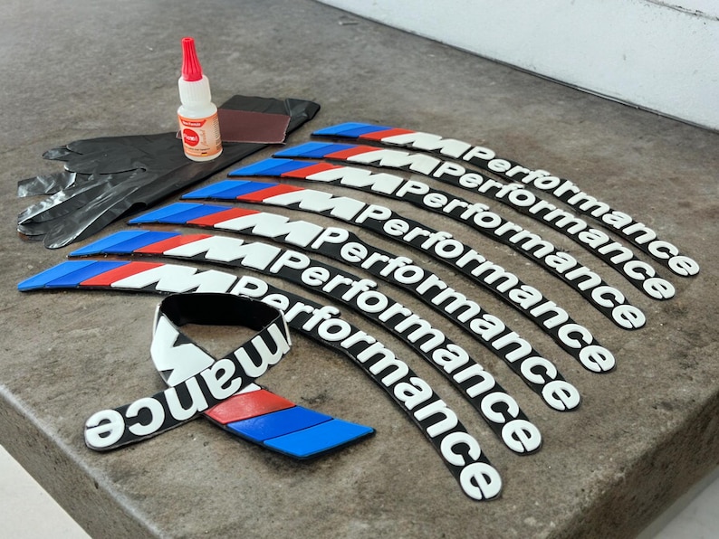 Tire Lettering Stickers M Performance Sticker 1 25" Inch 8 X Permanent ...