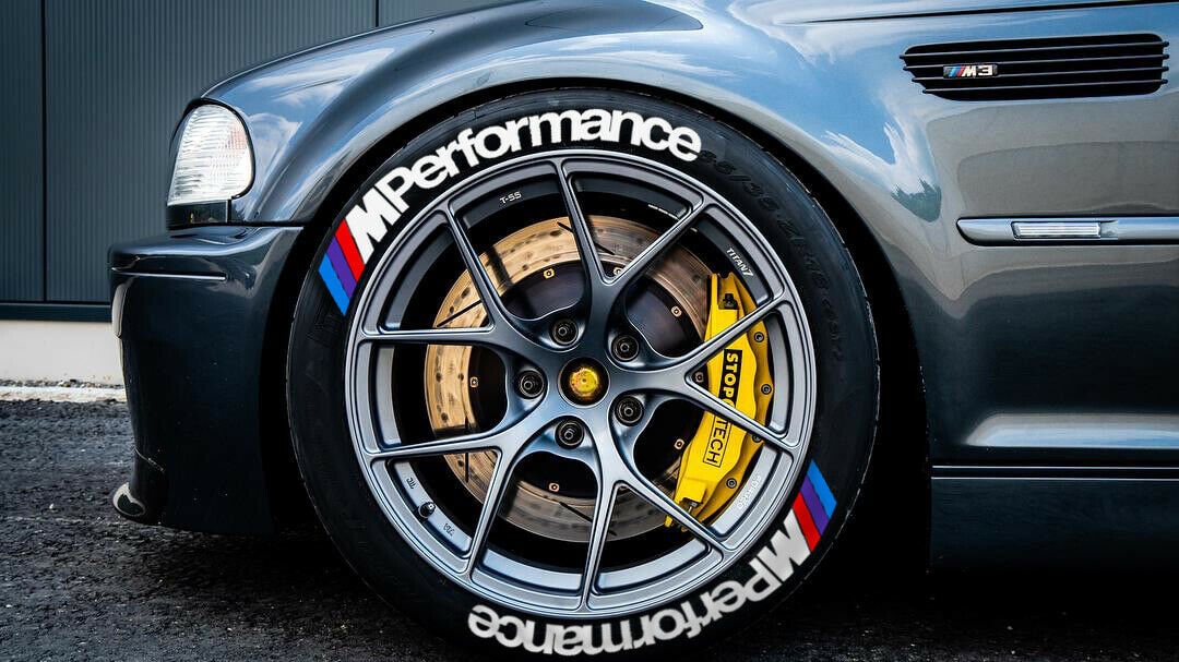 Tire Lettering Stickers M Performance Sticker 1" Inch 8 X Permanent ...