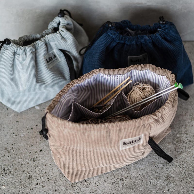 Knitting Project Bag - Etsy