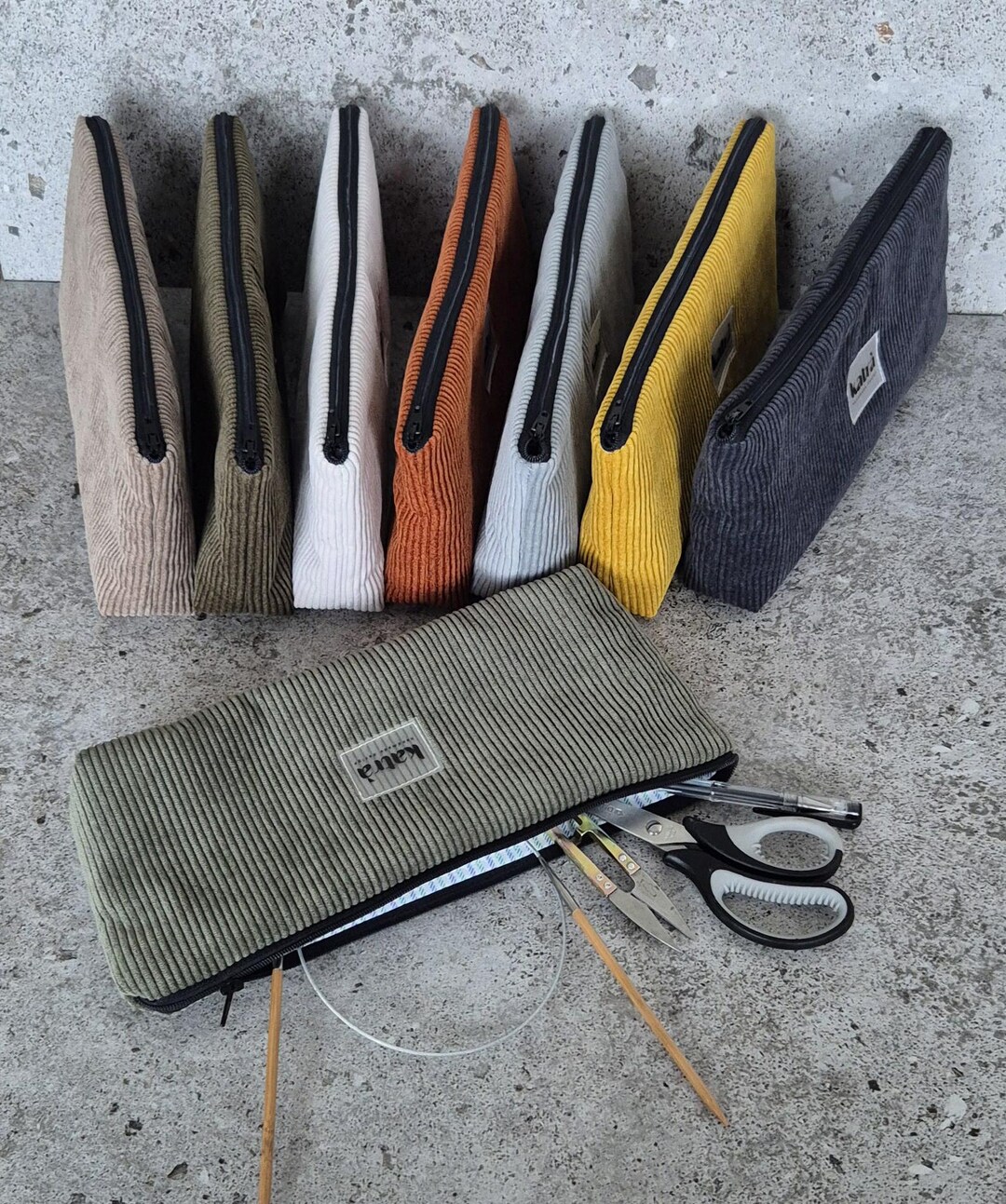 Knitting Needle Case With Zipper - Etsy