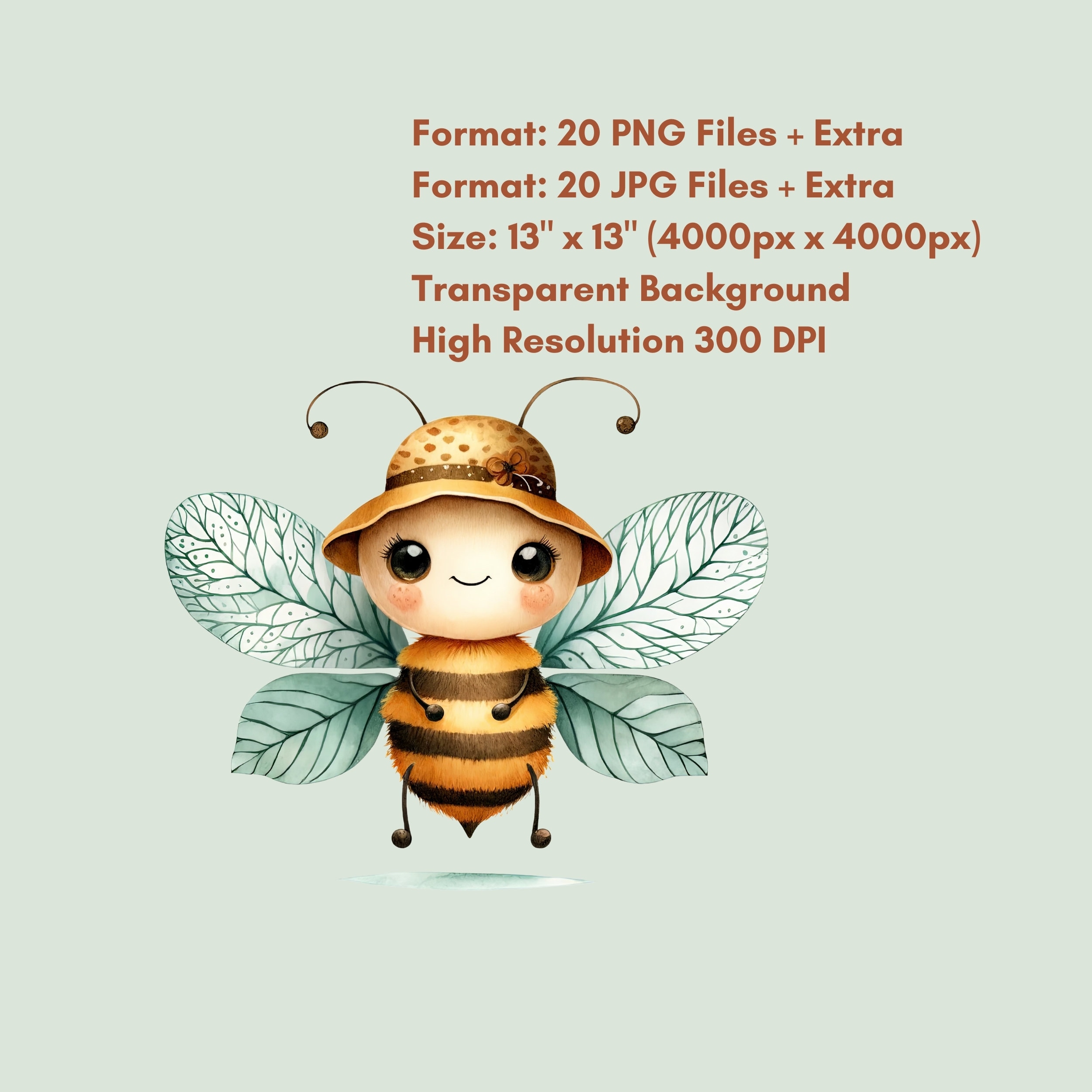 Charming Bee Clipart Collection, Cute Insect Illustrations With ...