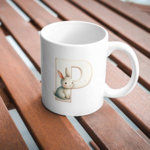 Watercolor Adorable Rabbit Alphabet Clipart, Transparent Background ...