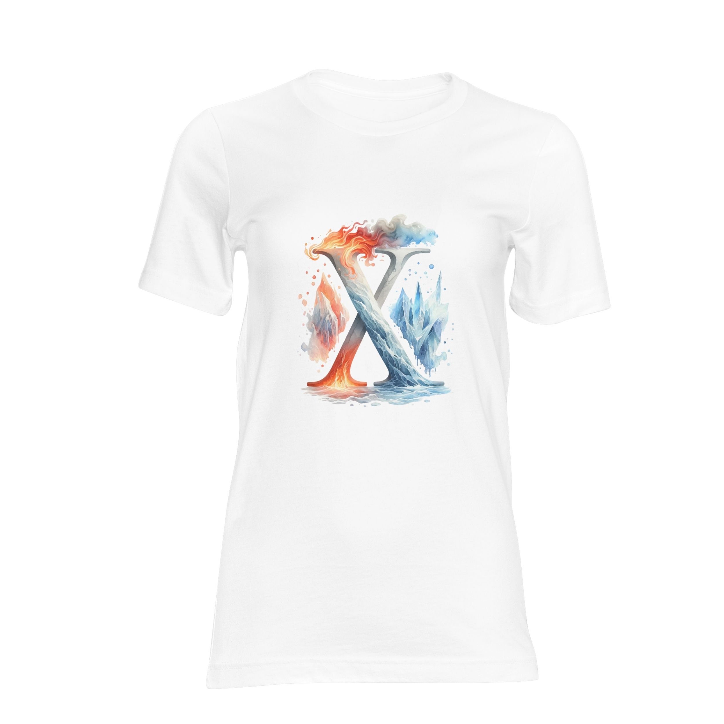 Elemental Fusion Alphabet Clipart: Striking Fire & Ice Themed Letters ...