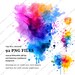 92 Watercolor Splash Clipart Bundle, Paint Splatter PNG Abstract ...