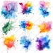 92 Watercolor Splash Clipart Bundle, Paint Splatter PNG Abstract ...