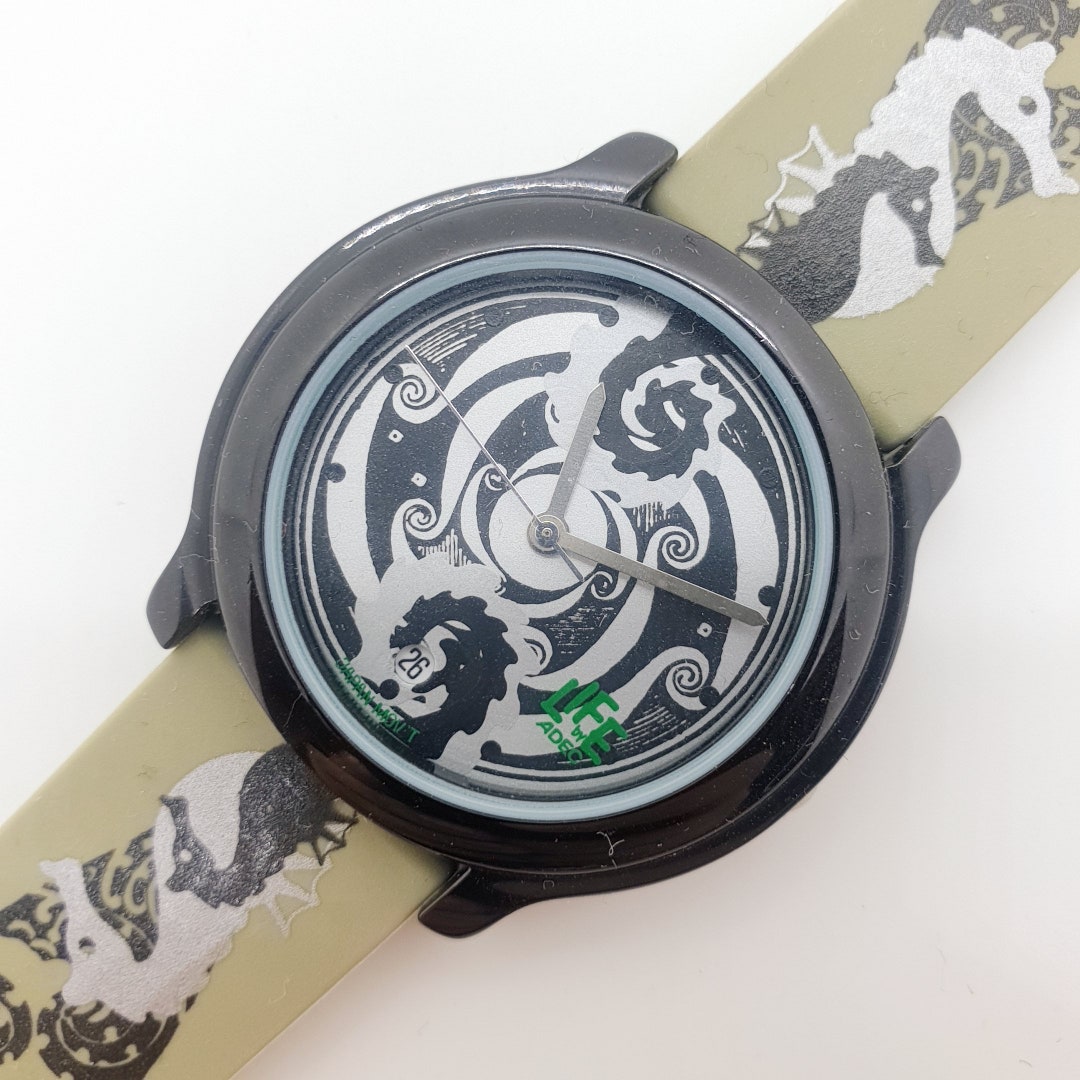 Life by Adec Citizen Black Bohemian Art Geometric Watch From the 90s ...
