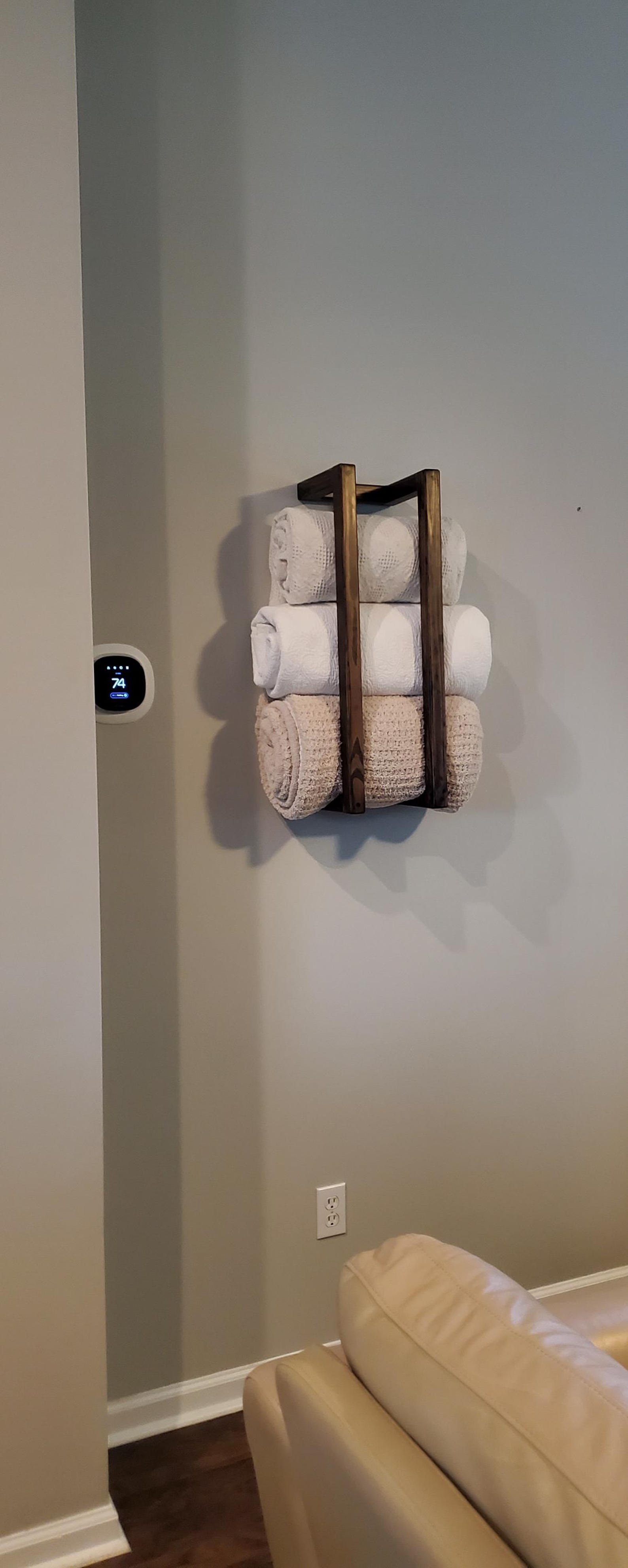 Handmade Floating Towel/blanket Rack - Etsy