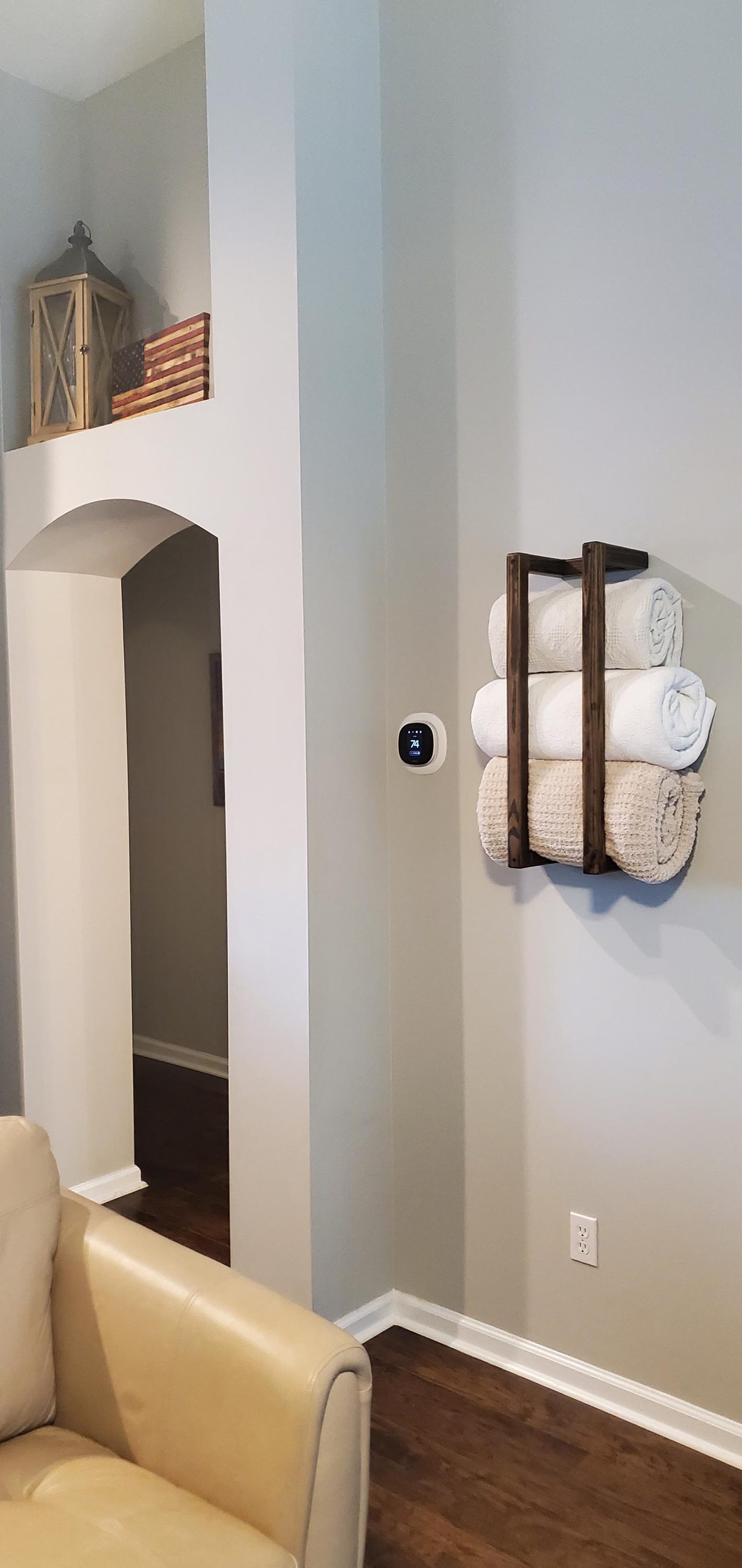 Handmade Floating Towel/blanket Rack - Etsy
