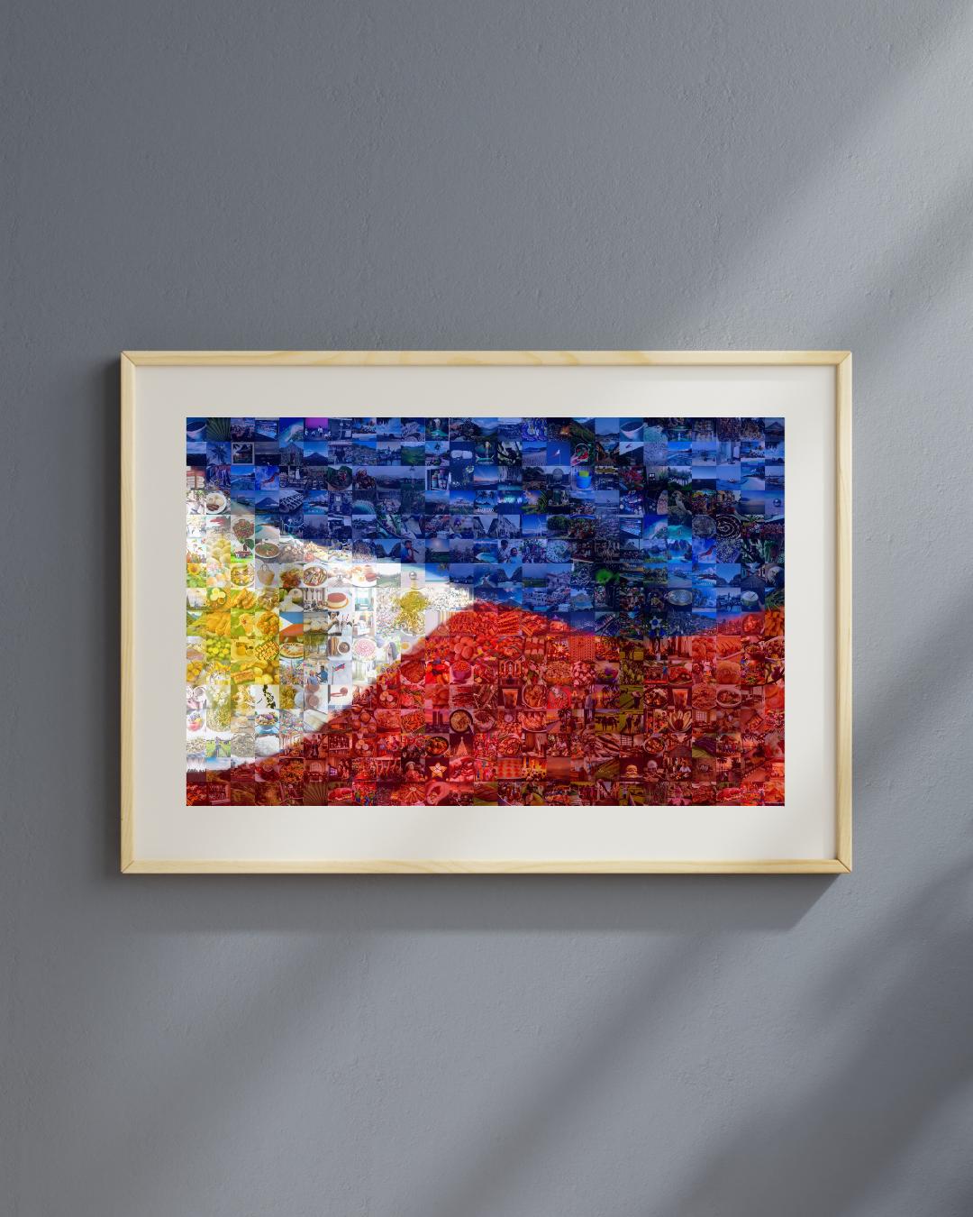 Philippine Flag Photo Mosaic Wall Art - A Must-have for Filipinos ...