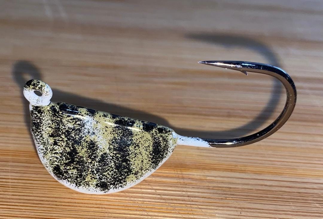 8 Fat Bottom Blackfish Tog Jigs White Tan Blk 3/8oz - 3oz 32824 Hooks ...
