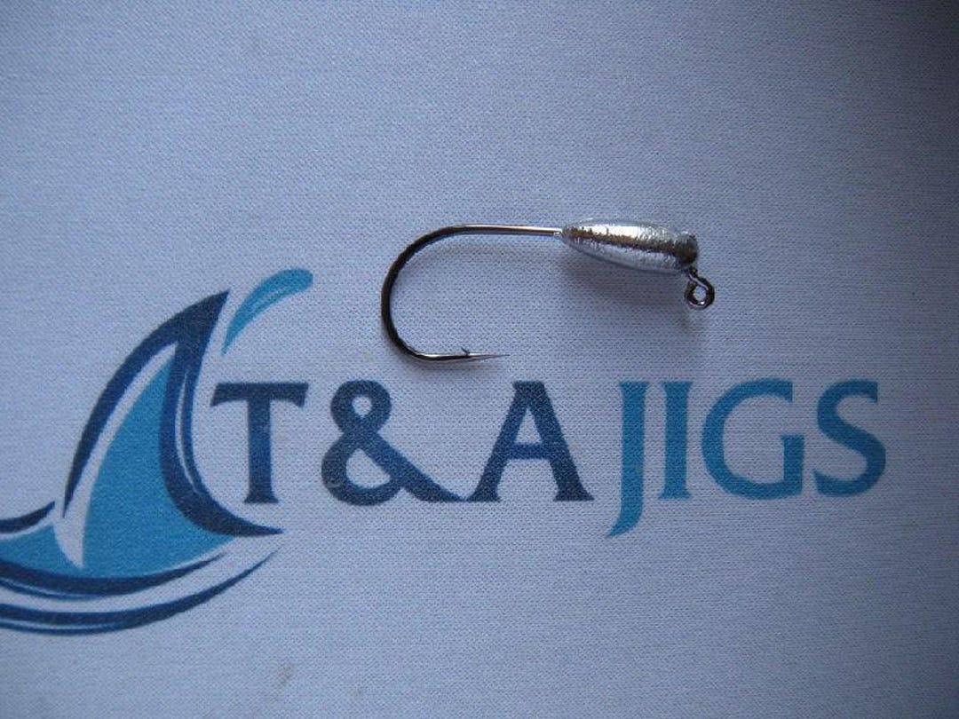 Tapered Tube Jig Heads 5/16 Oz 4/0 Mustad Black Nickel Hook 25 Pack T&A ...