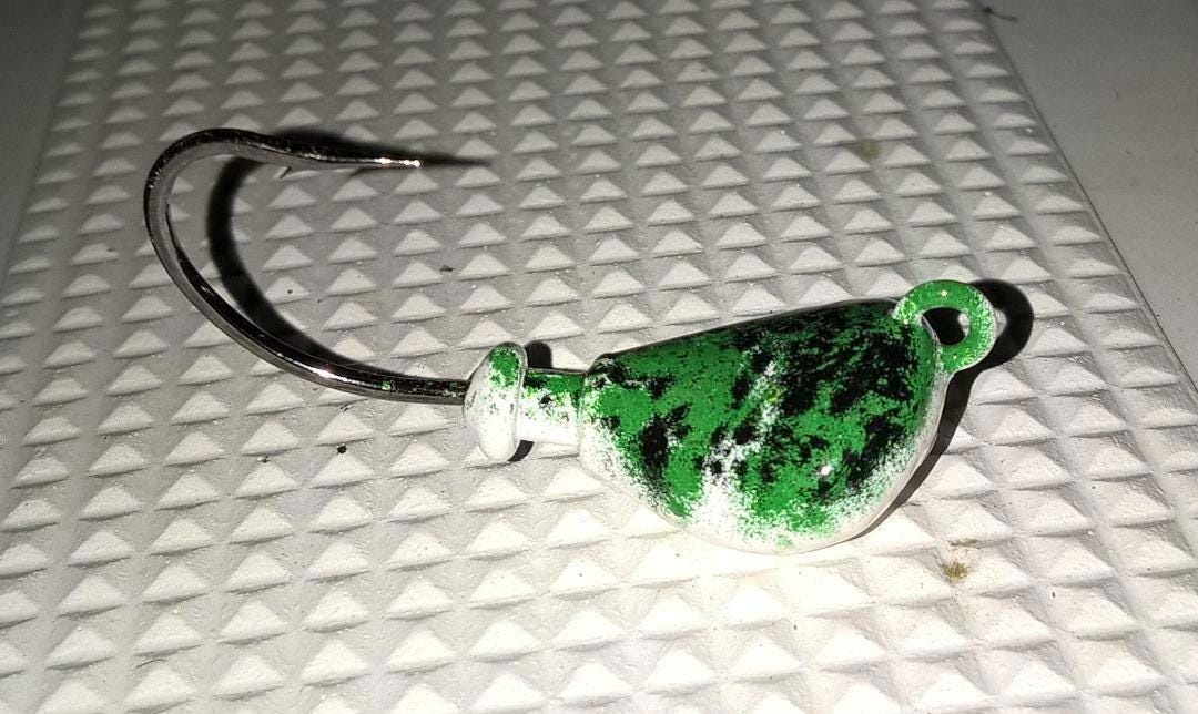 10 Sparkie Blackfish Jigs White Green Black Jigs Heads Tautog T&A Tog ...