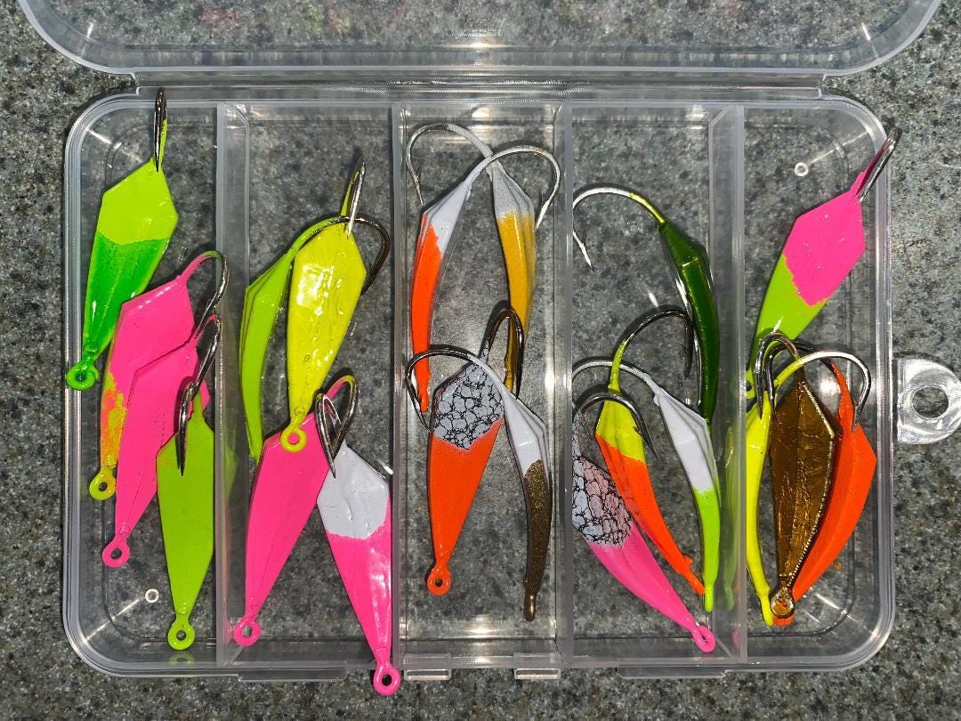 20 Pompano Jigs Wacky 1/2oz Color Choice With Box Goofy Jigs - Etsy