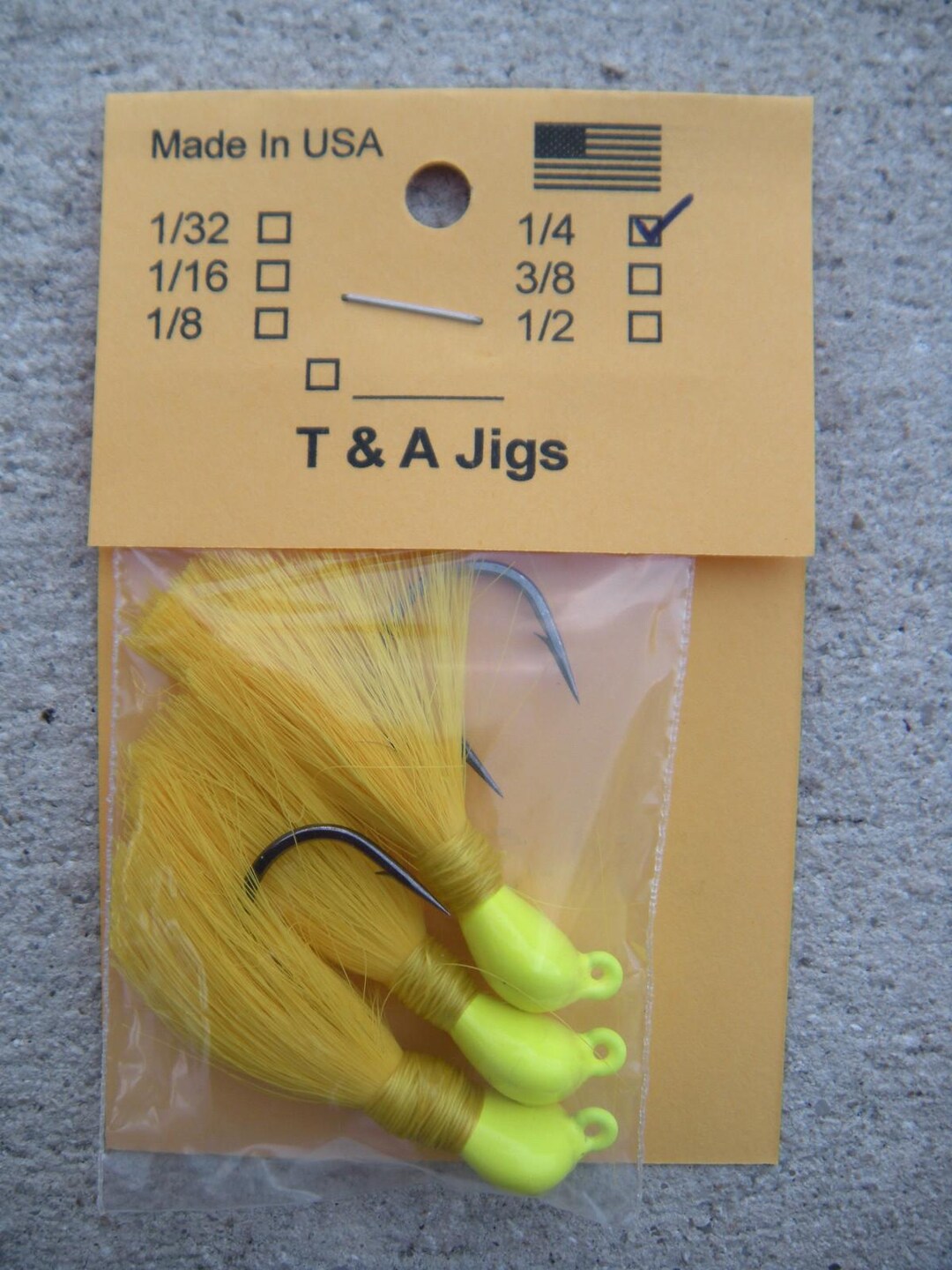 3/8 Oz Pompano Yellowtail Jigs T&A Jigs Pack of 3 Yellow Chartreuse - Etsy