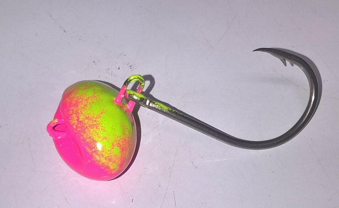 4 Sheepshead Jigs Electric Chicken 2/0 4/0 Hook Choice Hogfish Hog ...