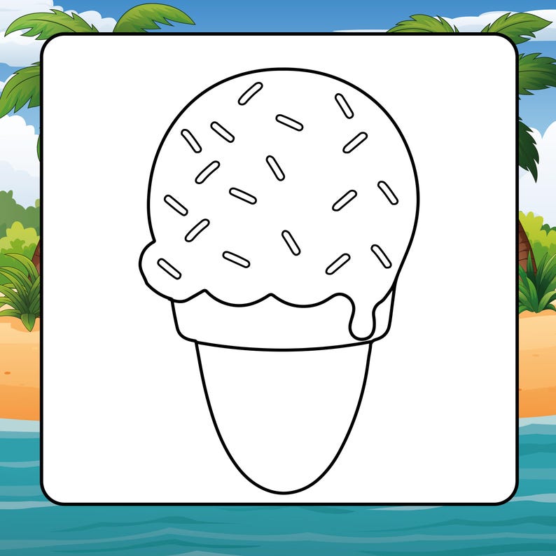 Summer Coloring Pages PDF Download for Kids and Adults, 15 Printable 8 ...