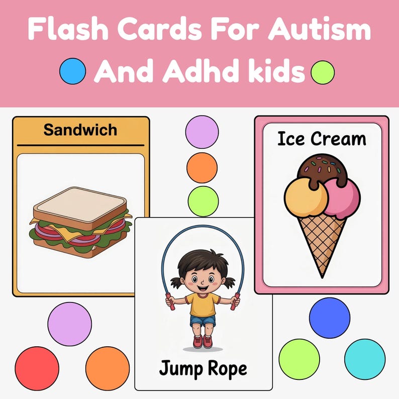 Autism and ADHD Kids Flashcards : Visual Cue Cards | Calm Down Cards ...