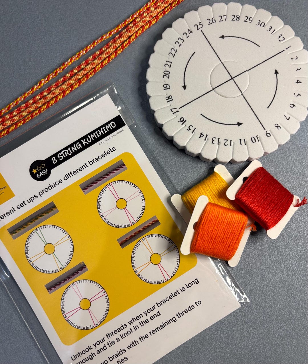 DIY Friendship Bracelet Kit, Kumihimo Kit, Make Your Own Jewellery ...