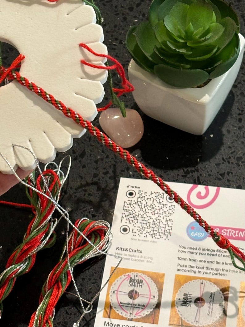 DIY Friendship Bracelet Kit, Kumihimo Kit, Make Your Own Jewellery ...
