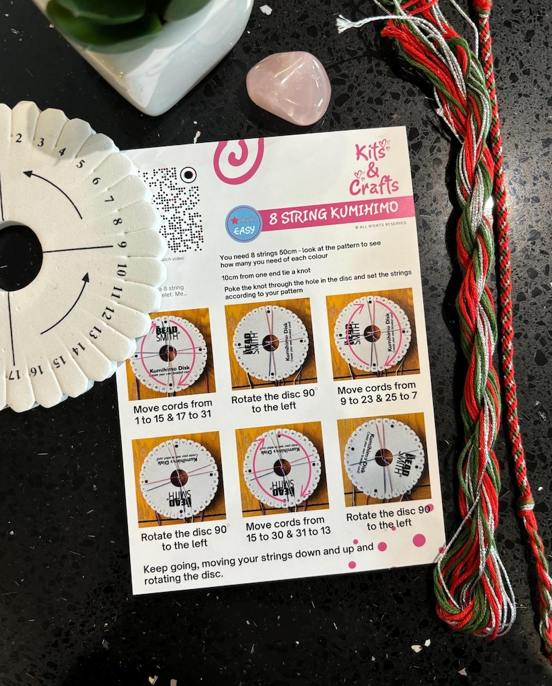 DIY Friendship Bracelet Kit, Kumihimo Kit, Make Your Own Jewellery ...