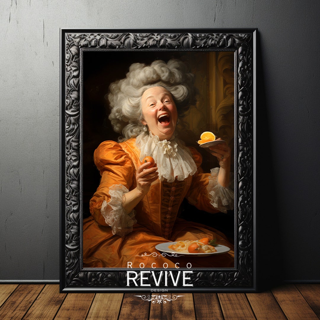 Rococo Wall Art, Printable Digital Painting, Fantasy Home Decor, Fine ...